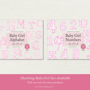 Baby Boy Alphabet Clipart PNG Set - Pastel Blue Polka Dot Letters A-Z ...