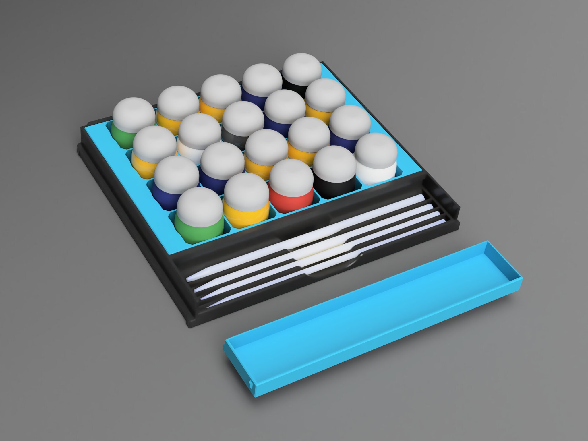 Paint Rack and Accessories, Modular Trays for Hobby Probox Warhammer ...