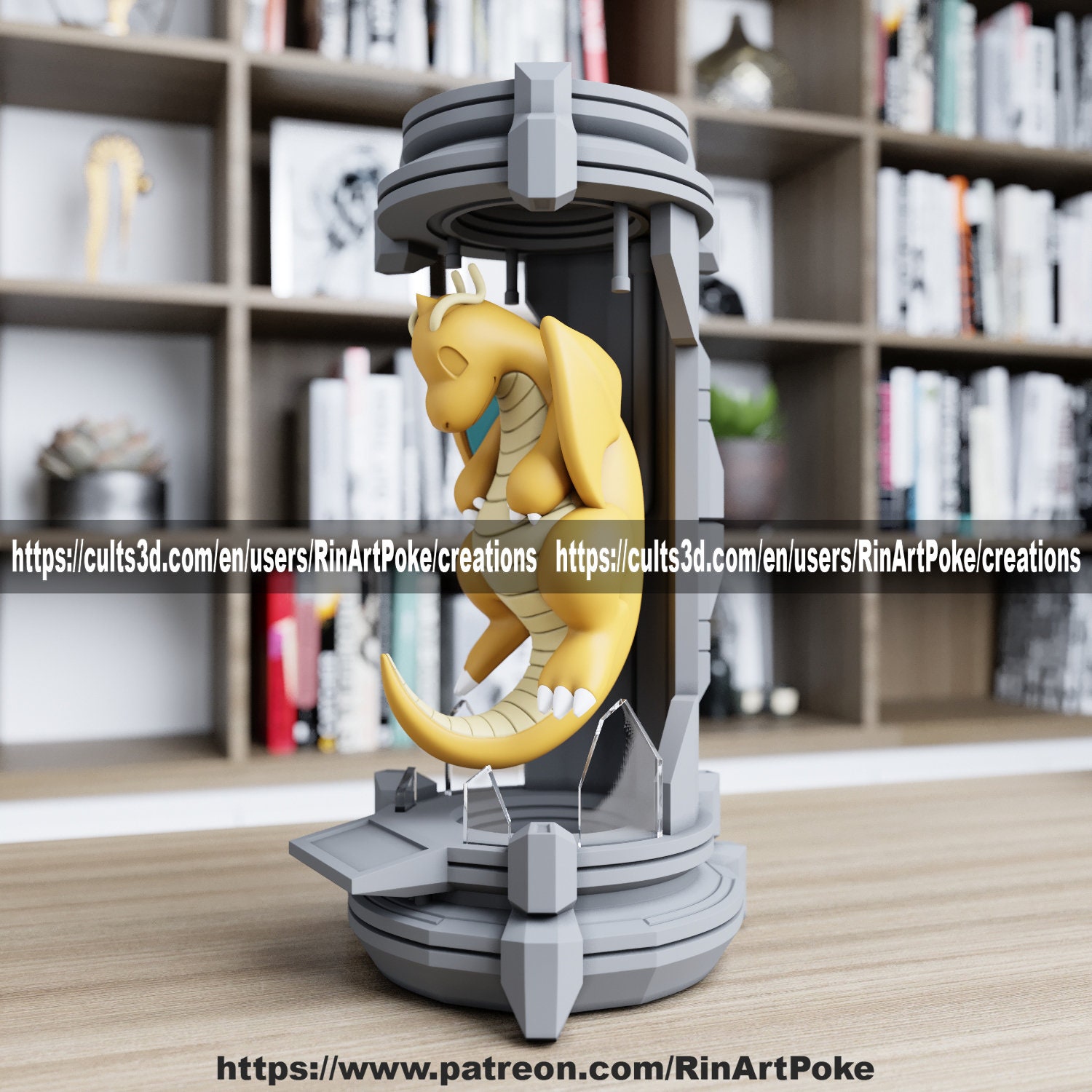 Dragonite Garchomp Tyranitar Pokemon Miniature Desk Art Rinartpoke ...