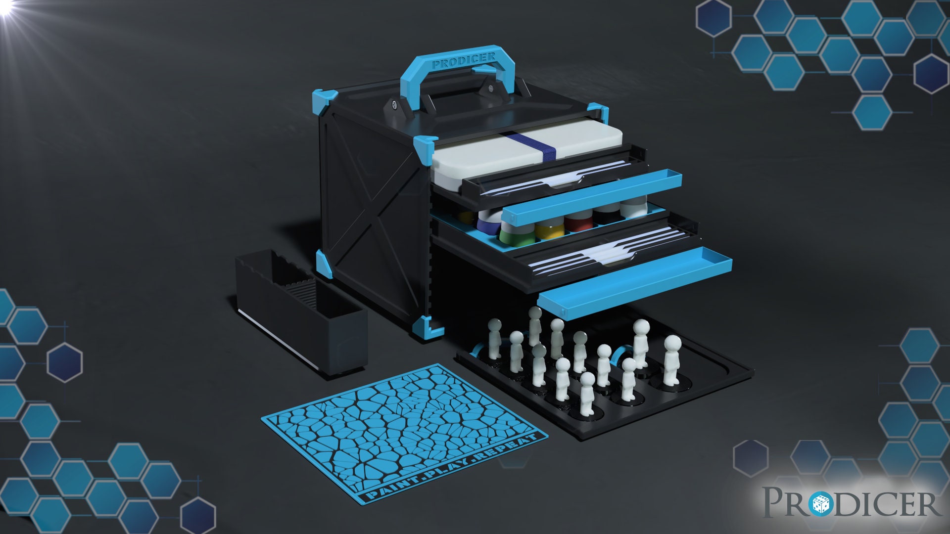 Hobby Probox,modular Portable Storage Box for Miniatures and Paint ...