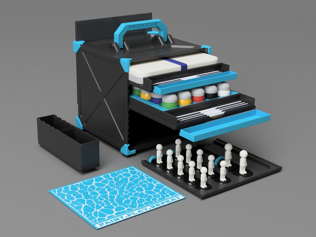 Paint Rack and Accessories, Modular Trays for Hobby Probox Warhammer ...