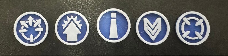 Legions Imperialis Order Tokens,multicolour, Set of 30 3d Printed ...