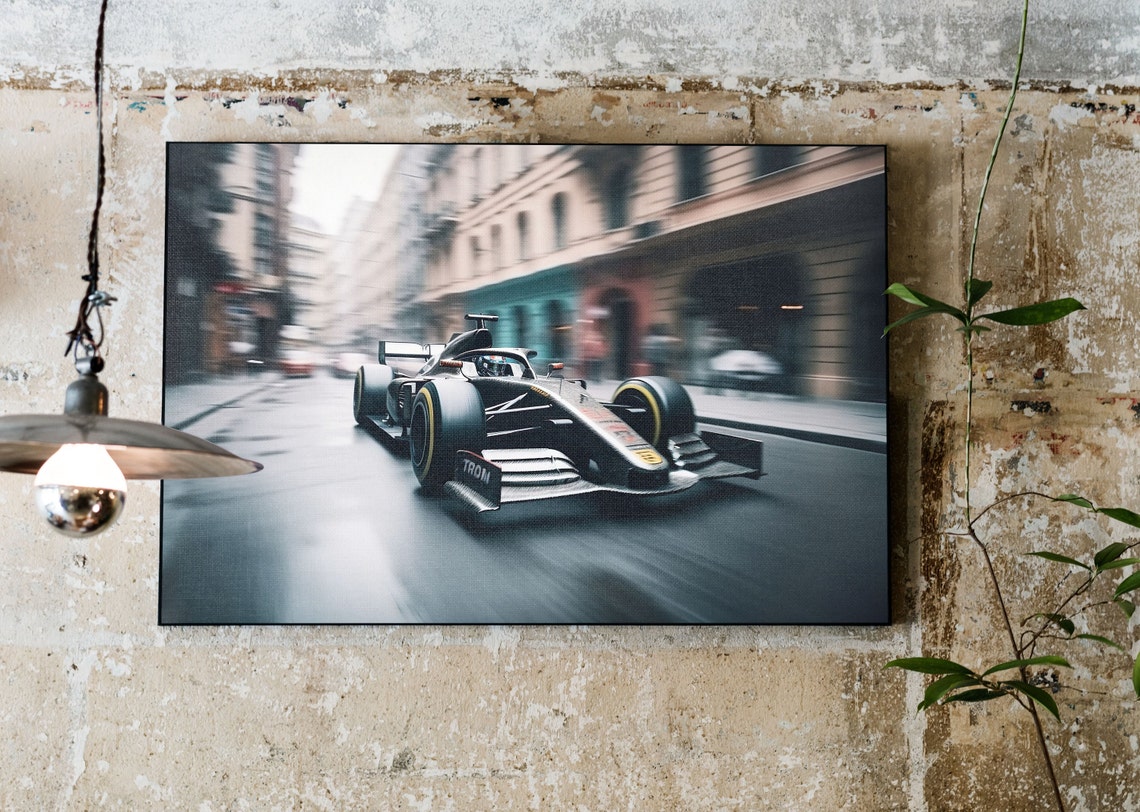 Formula 1 Car Mural - Gift Formula One - Gift for Men - Motorsport ...