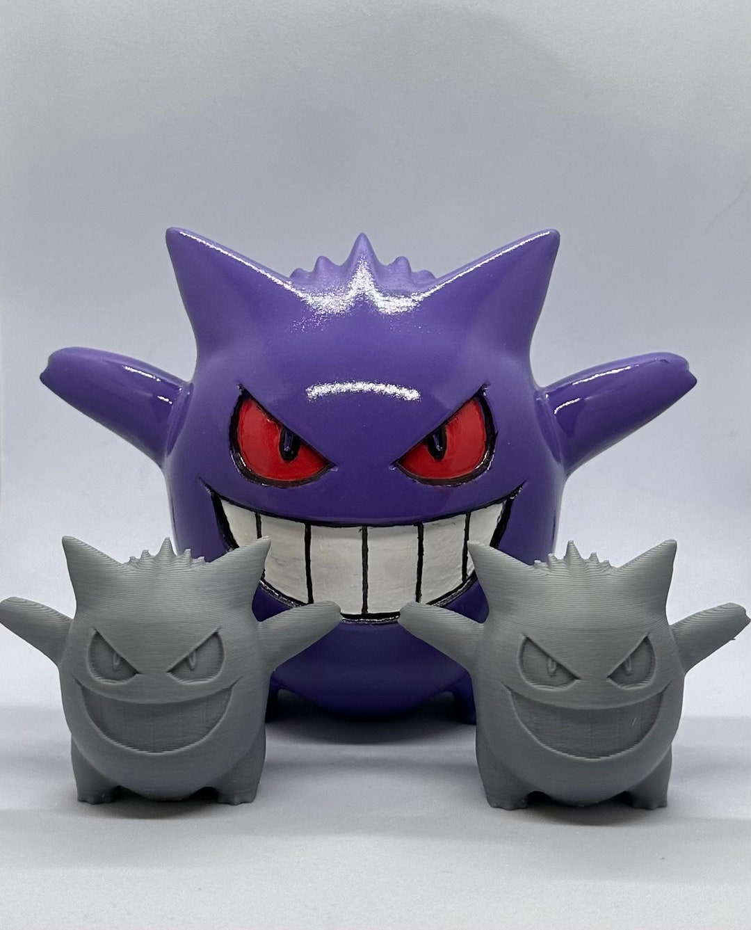 3d-printed Gray Gengar Mini Figures 50mm Tall, 15g Perfect for Pokémon ...