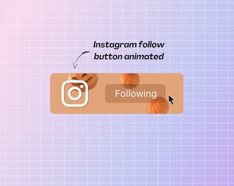 Simple Animated Twitch Follow Button Overlay for Videos White Theme - Etsy