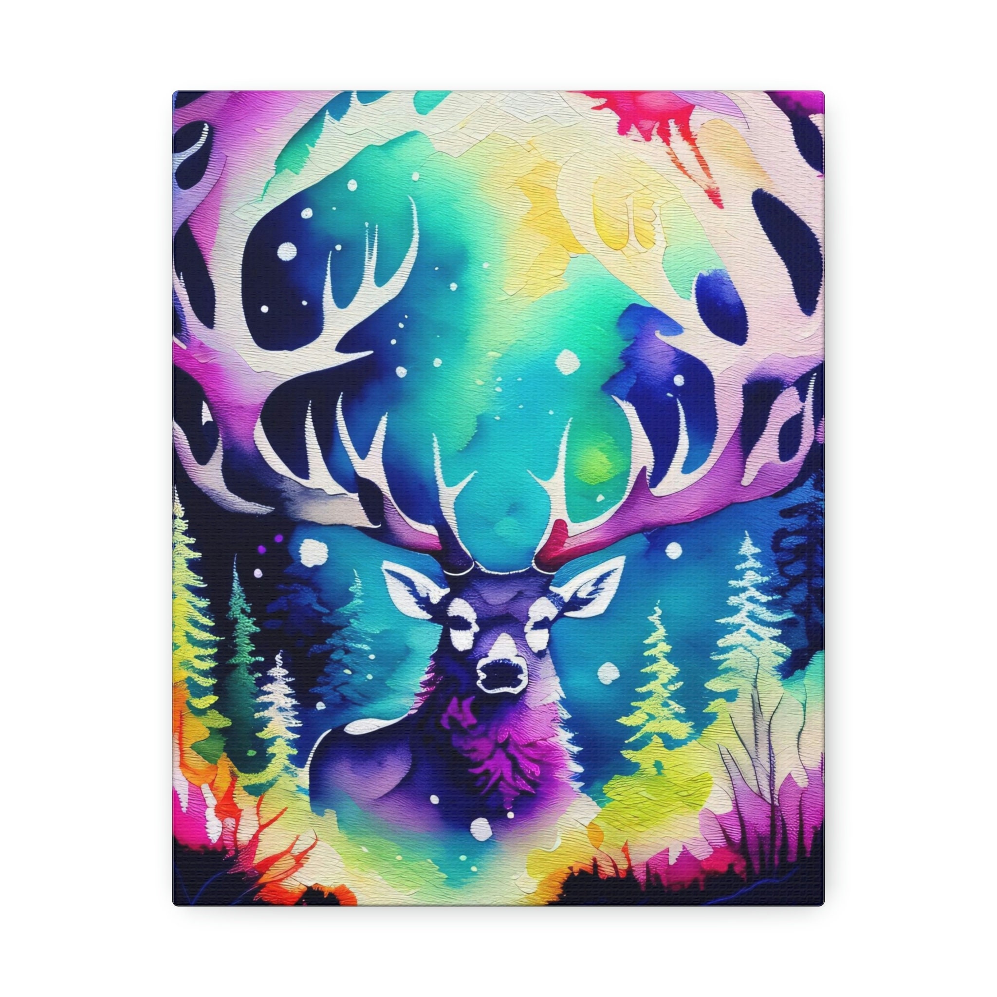 Unique Cosmic Stag Canvas - Etsy