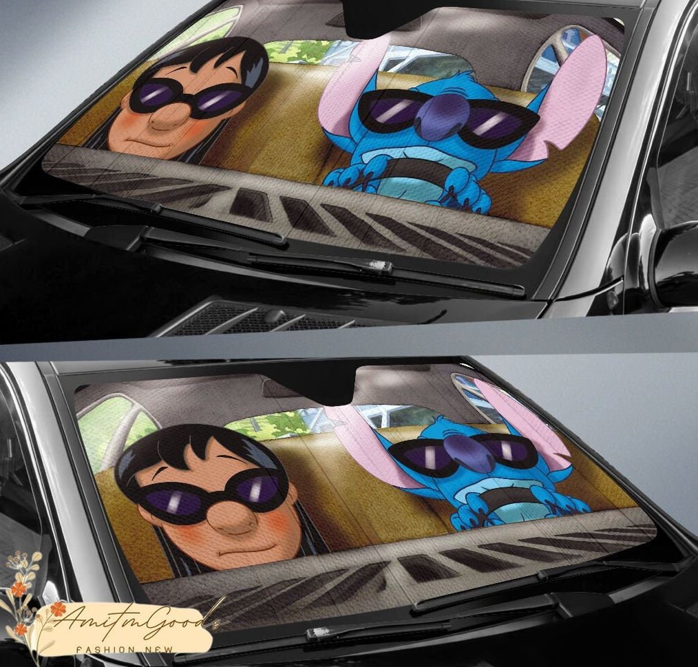 Cool Disney Stitch Auto Sun Shades, Car Sunshade, Car Accessories sold ...