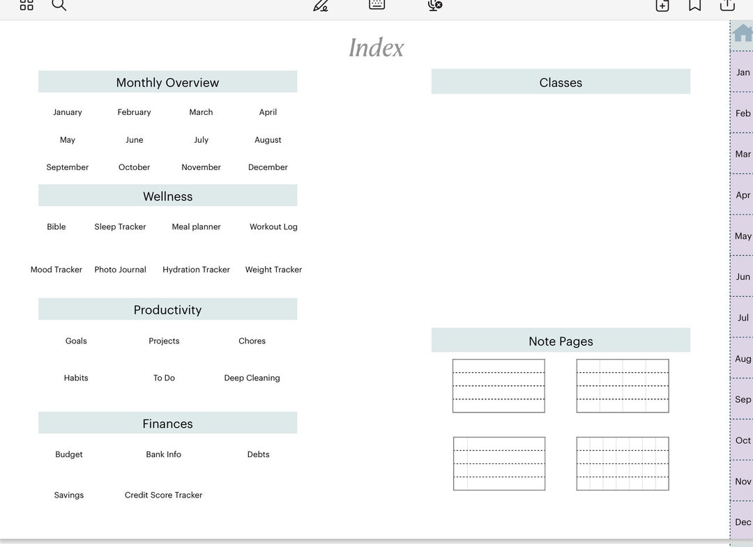 Digital Homeschool Daily Life Planner - Etsy