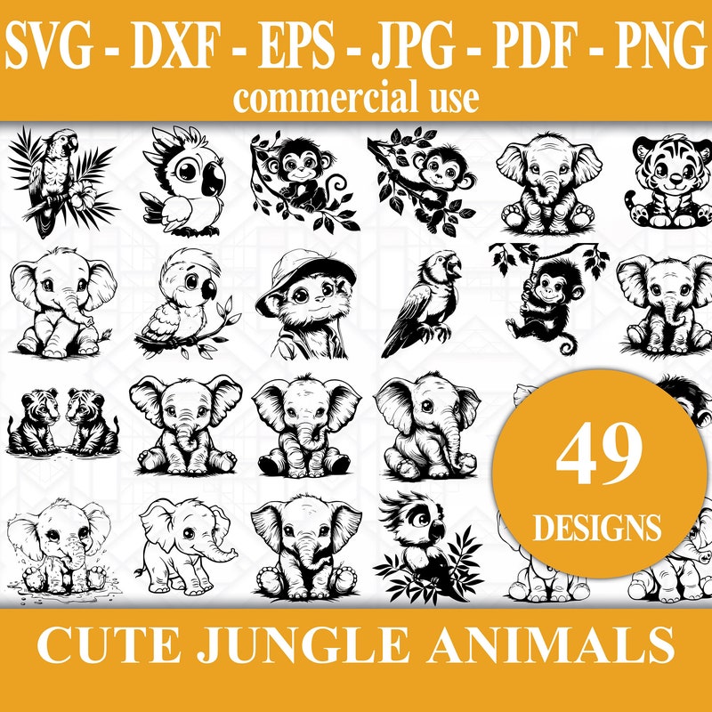 Cute Animals Svg - Etsy