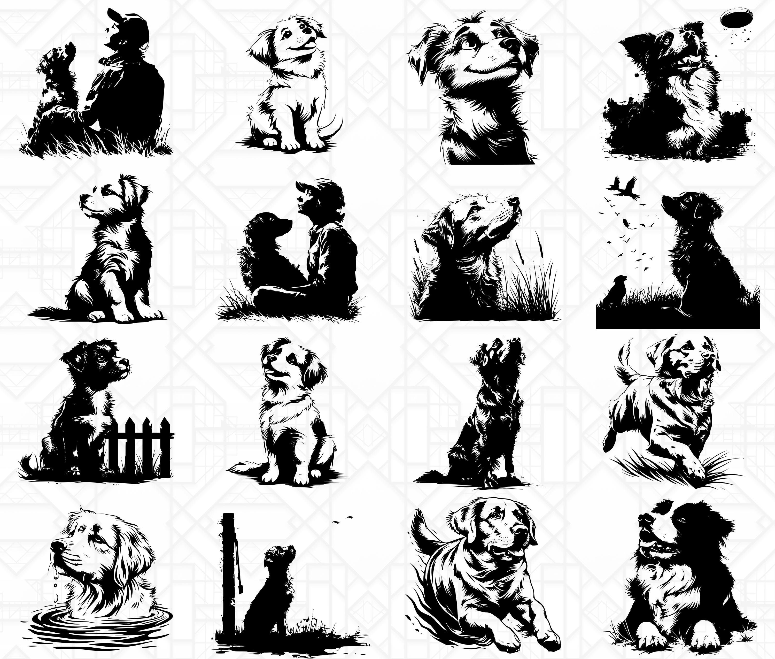 Dog Park SVG Bundle 77 Dog Vector Illustrations for Cricut Animal ...