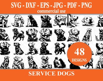 Dog Beach Day SVG Bundle 50 Dog Vector Illustrations for Cricut Animal ...