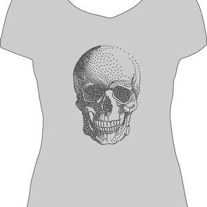 Skull Rhinestone Pattern. Scatter Skeleton Head Template. - Etsy