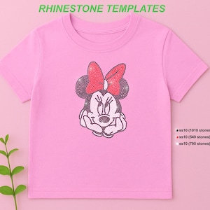 Minnie Mouse Rhinestone Template: SS10 SVG, CDR, DXF (digital Download ...