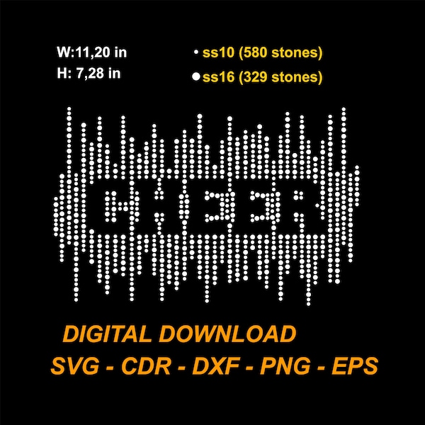 Cheer Rhinestone - Etsy