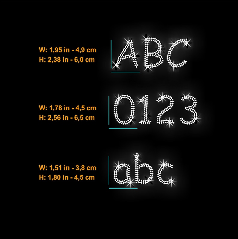 Rhinestone Alphabet Template SVG: SS10 Font Letters (digital Download ...