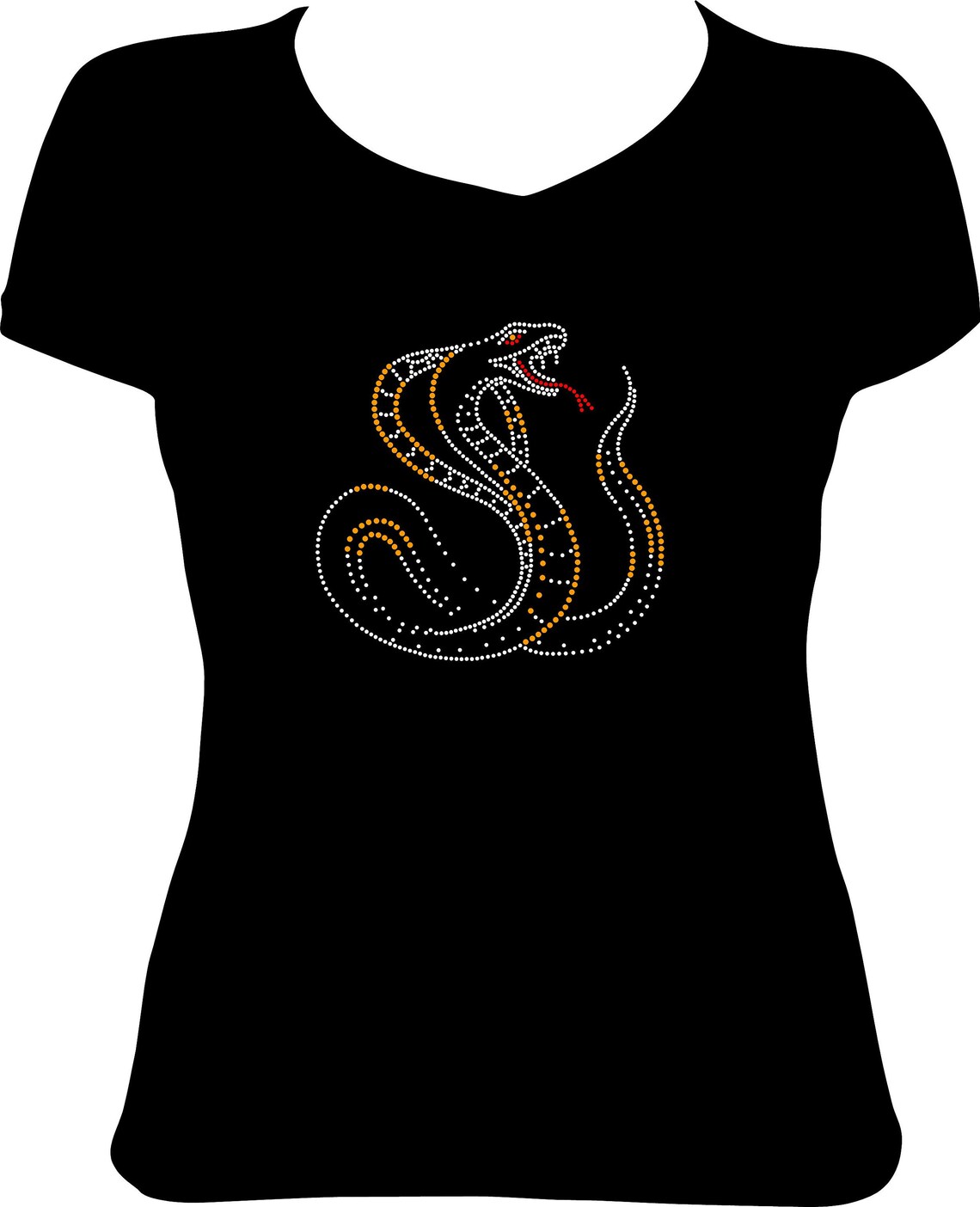 Snake Rhinestone Pattern. Snake Template With Ss10 and Ss16 - Etsy