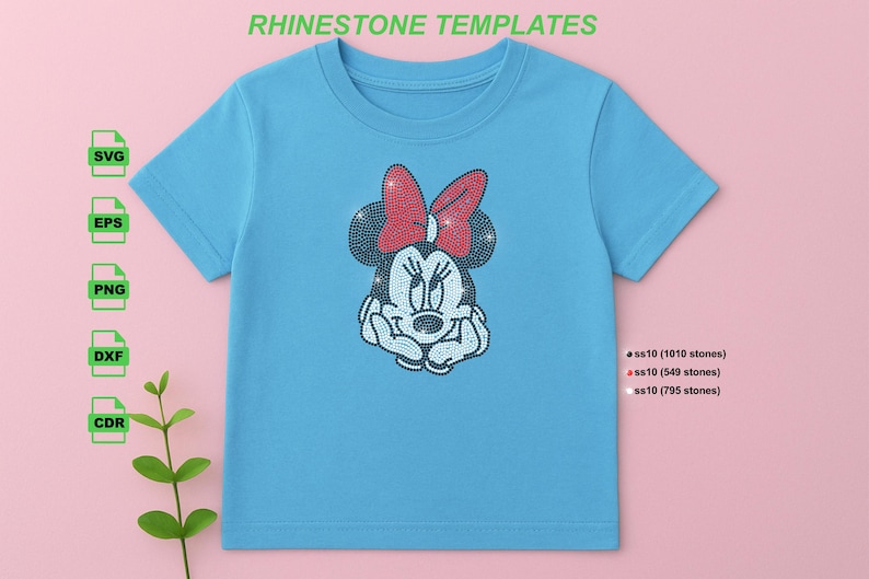 Plantilla SVG de cara de ratón con diamantes de imitación / SS10 estilo ...