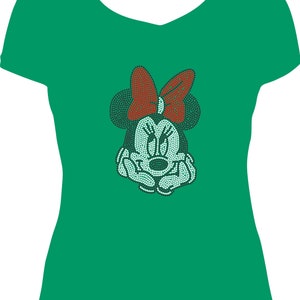 Minnie Mouse Rhinestone Template. Ss10 Minnie Mouse. SVG - CDR - DXF ...