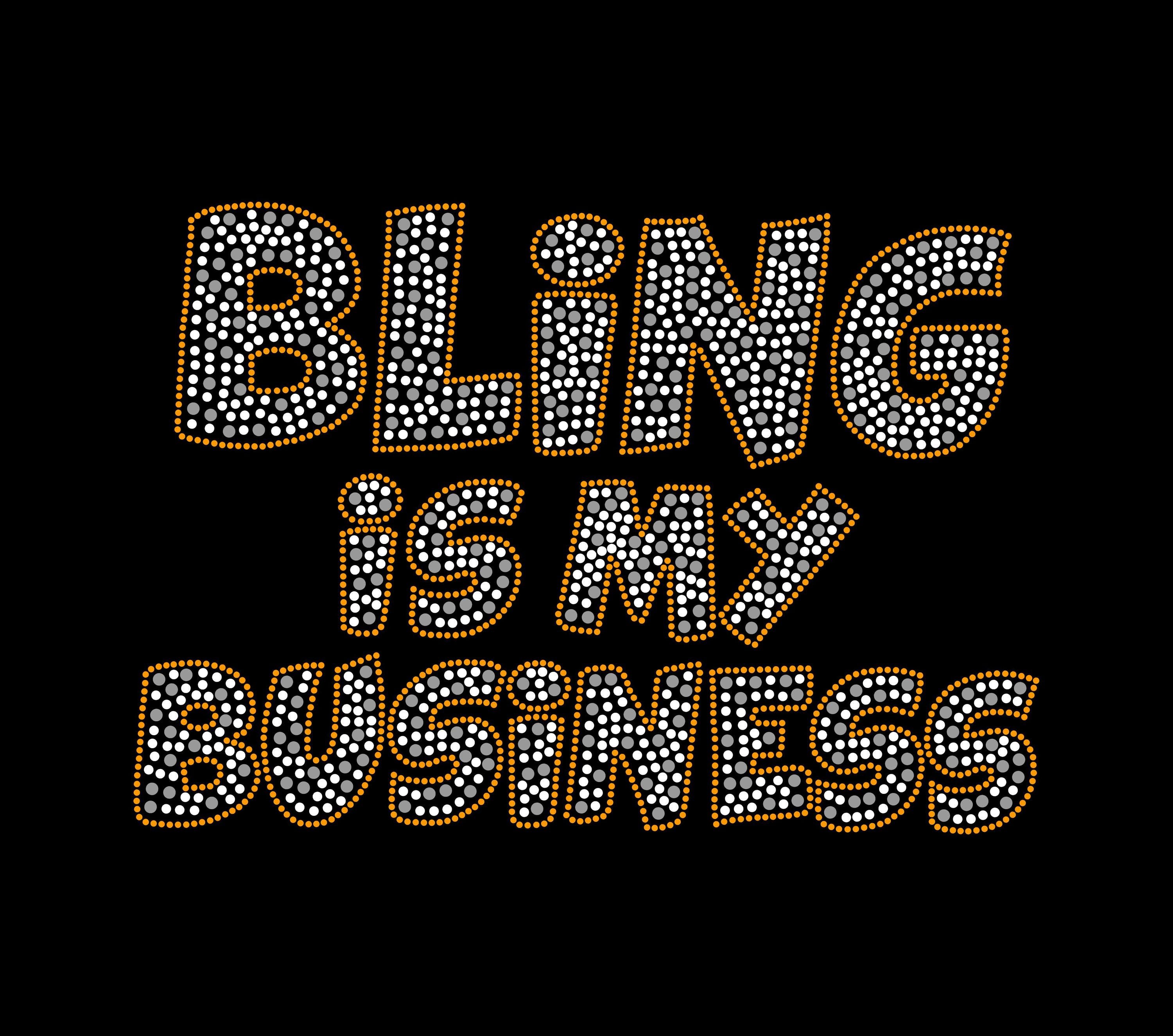 Bling is My Business Templates. Rhinestone SVG Templates. Iron-on ...