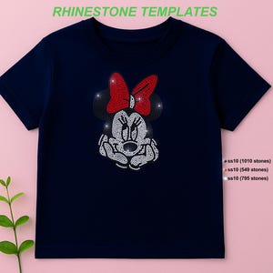 Minnie Mouse Rhinestone Template: SS10 SVG, CDR, DXF (digital Download ...