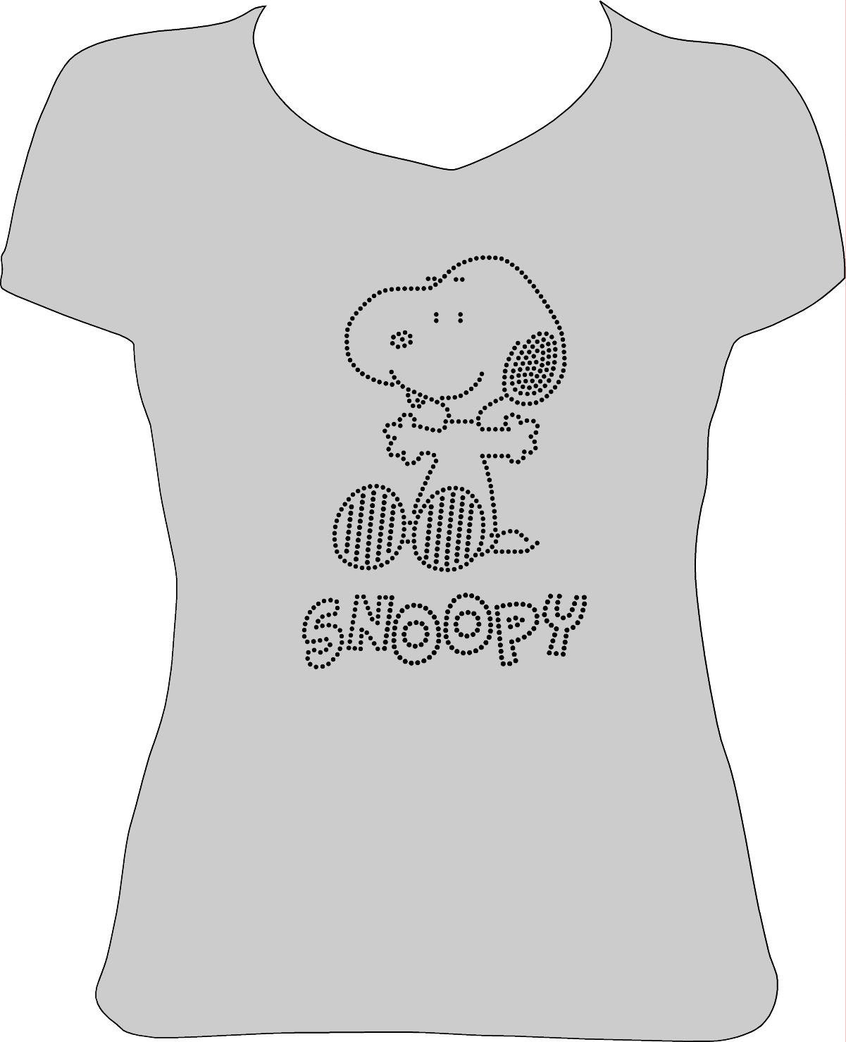 Snoopy Rhinestone Template. Ss10 Snoopy. SVG CDR DXF Digital Download ...