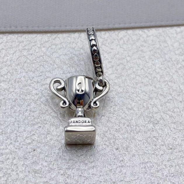 Pandora, Achievement Trophy Pink Crystal & Lilac Enamel Trophy Silver ...