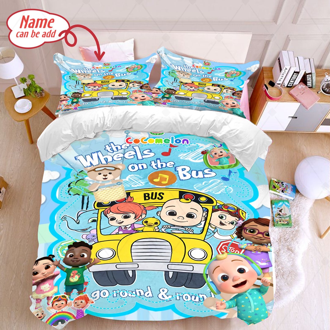 Cocomelon Kids Bedding Set Cocomelon Quilt Blanket Cocomelon - Etsy