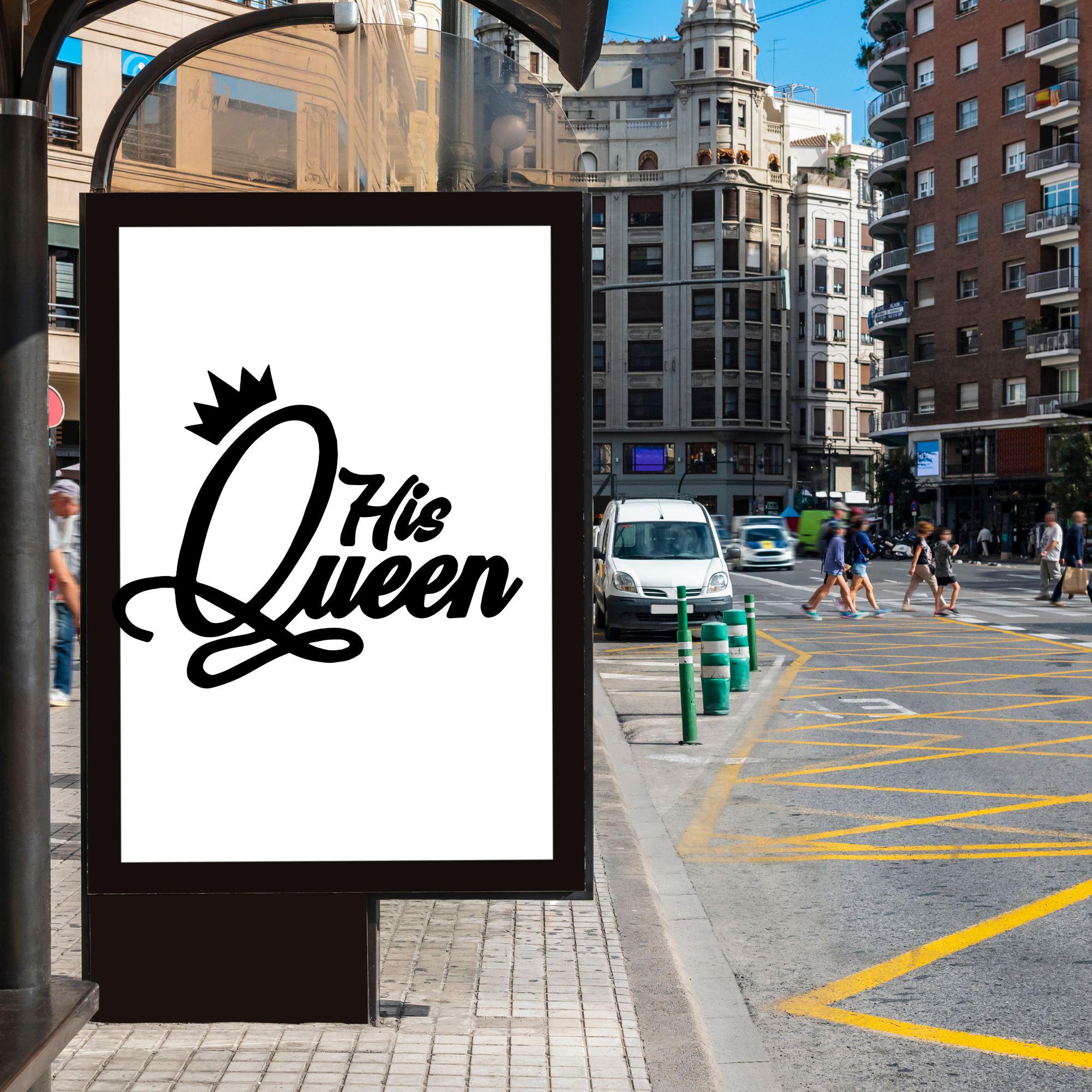 His Queen Her King Svg\ King and Queen Svg\ Couple Shirt Design Svg ...