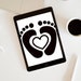 Baby Foot Print for New Born Customise Bright Svg for Bag, Cups, Shirt ...