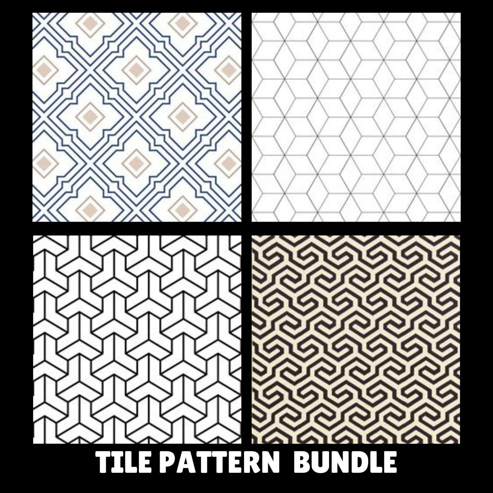 Tile Pattern Svg, Tile, Wall, Floor, Kitchen, Cookie Stencil, Clipart ...