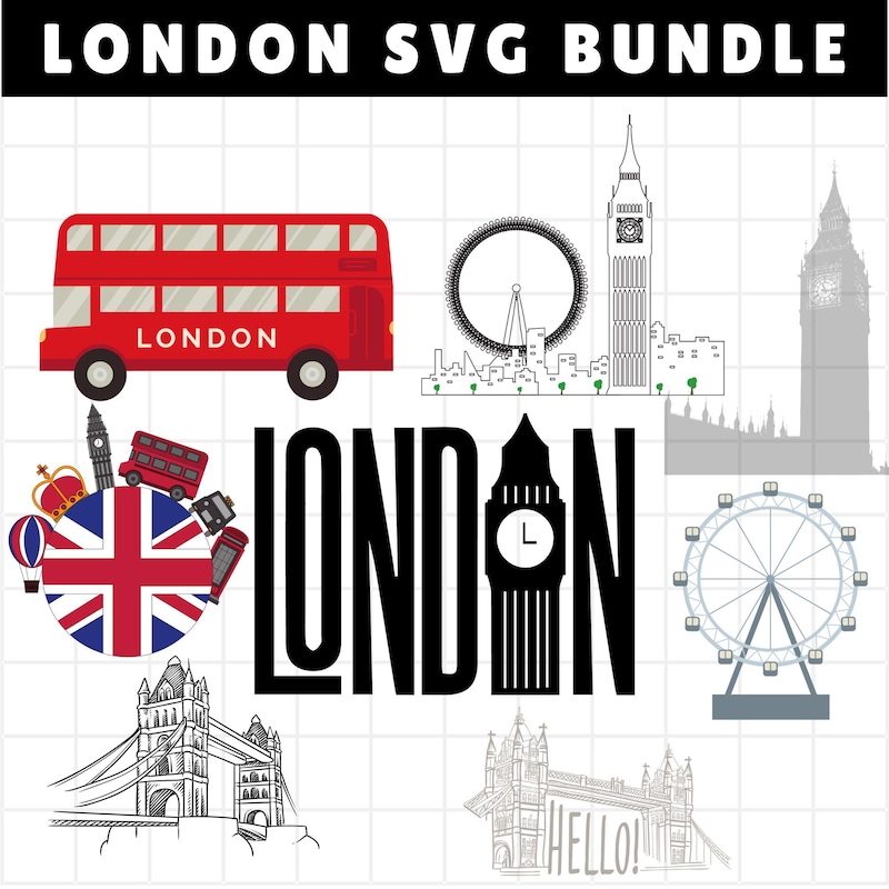 London Silhouette - Etsy