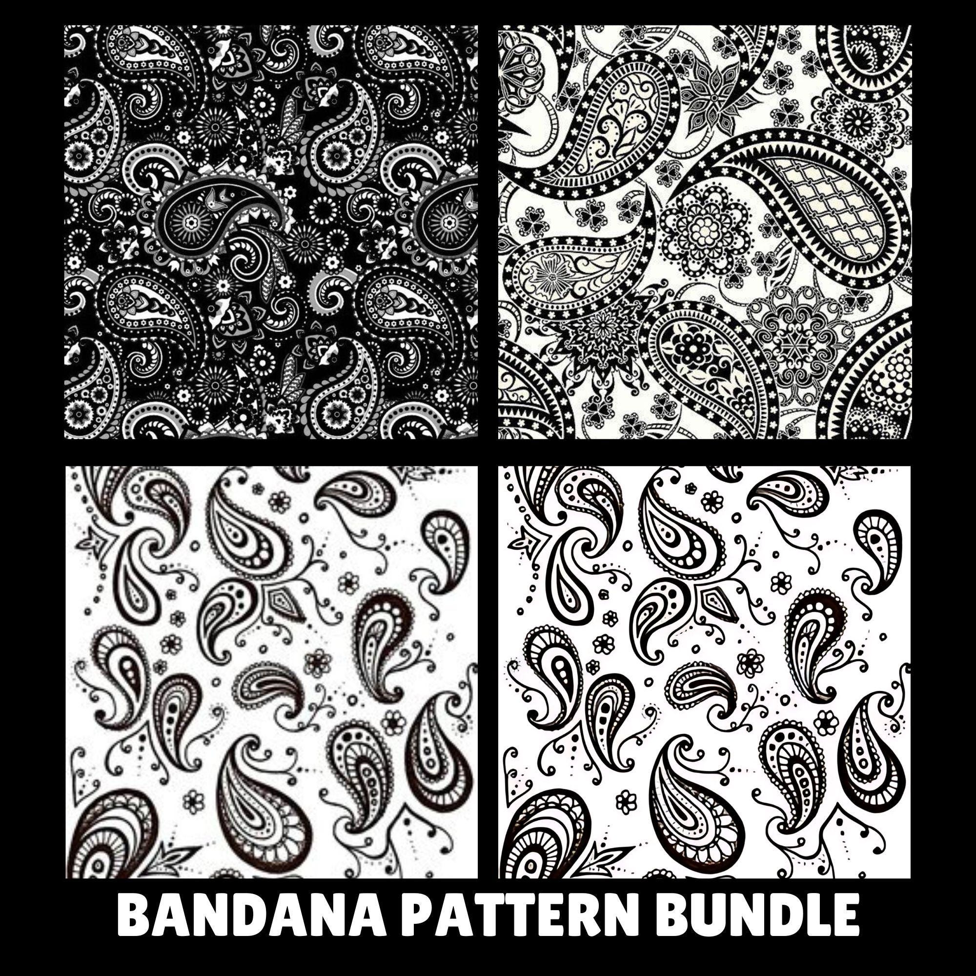 Bandana Pattern SVG, Paisley Pattern SVG, Seamless Bandana Pattern ...