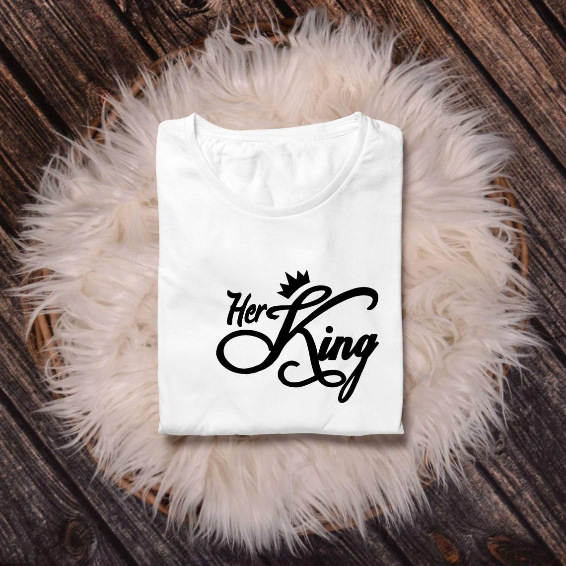His Queen Her King Svg\ King and Queen Svg\ Couple Shirt Design Svg ...