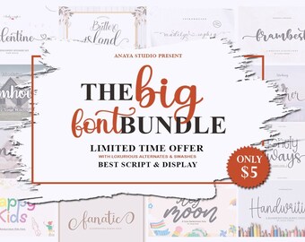 Fonts Bundle , Cricut Fonts, Procreate Fonts, Canva Fonts, Handwritten ...
