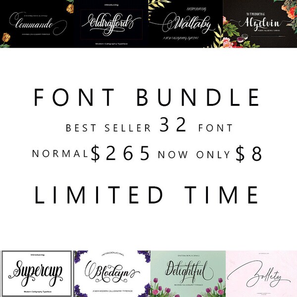 Best Selling Fonts - Etsy