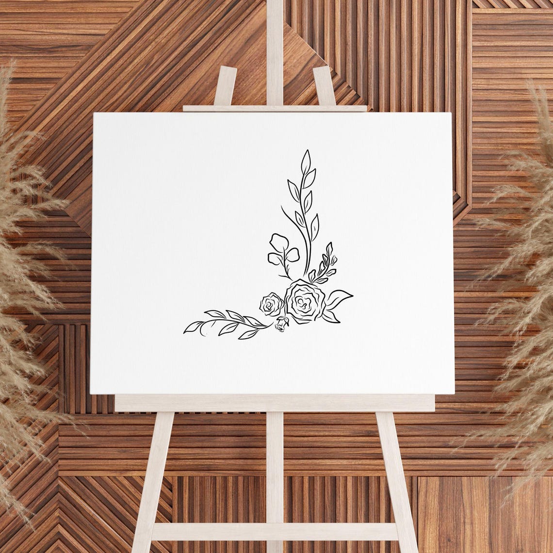 Flower Corner SVG Bundle, Flower Border, Flower Corner, Plant Corner ...