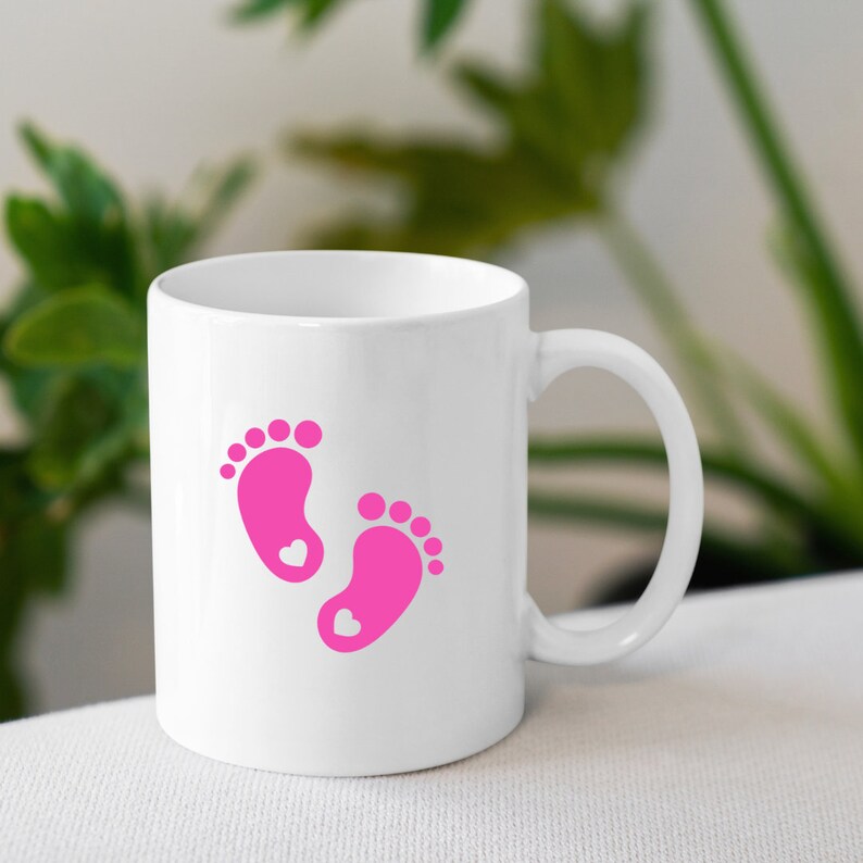 Pink Baby Feet SVG Baby Footprint Svg Png Jpg Baby Instant Download Svg ...