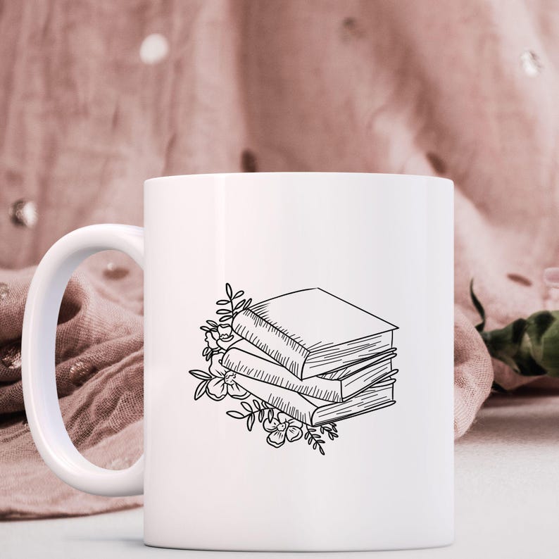 Book SVG Line Art | Book Line Drawing | Line Digital File | Laser ...