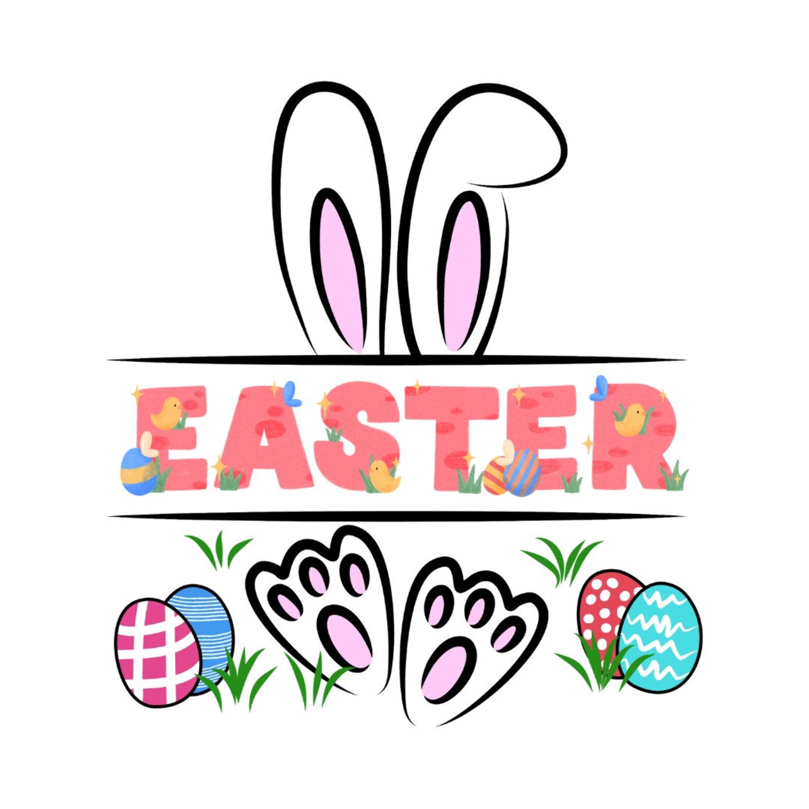 Digital Custom Easter Portrait, Cute Easter Print, Digital Custom Print ...