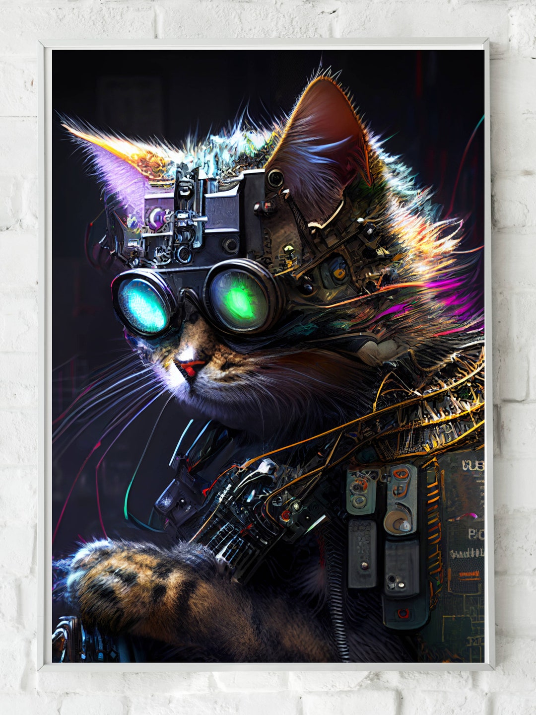 Cyber Punk Cat Digital Download - Etsy
