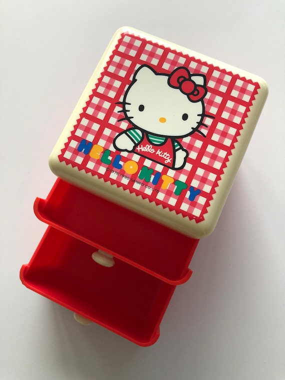 Vintage Hello Kitty 1990 Jewellery Box Drawer Set - Gem