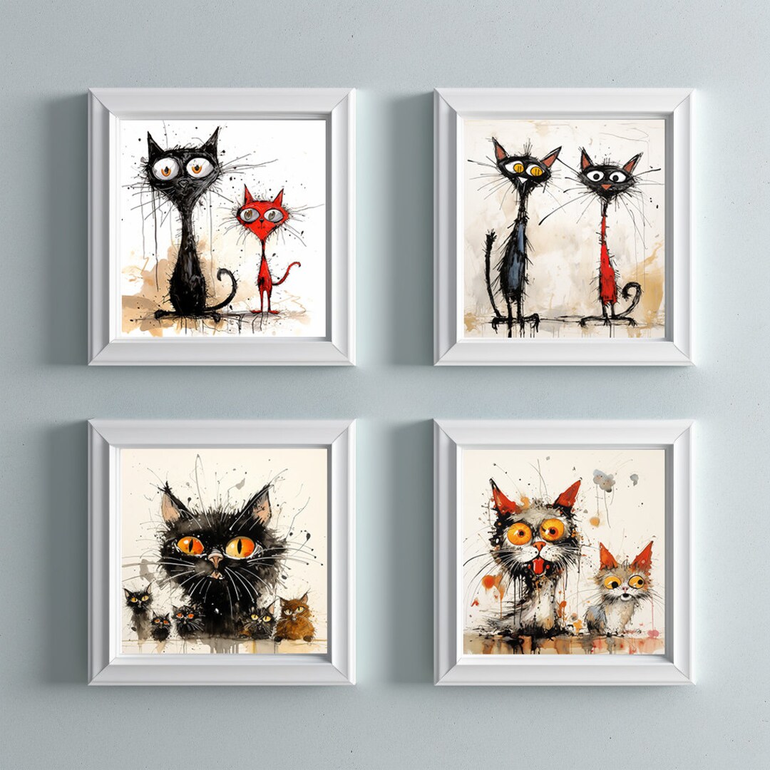 More Happy Cats Clipart Bundle PNG 8 Happy Cats Clipart Render PNG - Etsy