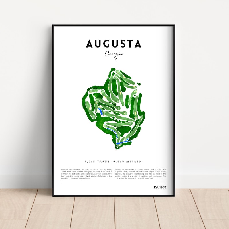Golf Course Map Set - Etsy