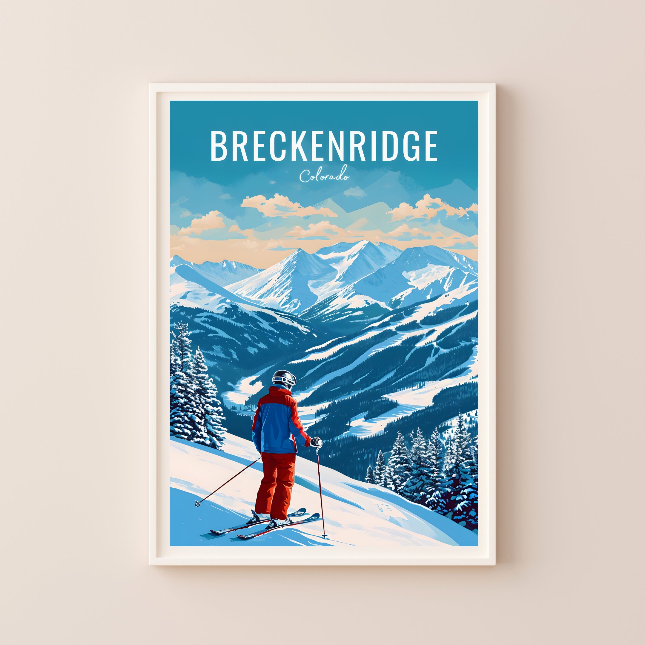 Breckenridge Travel Poster, Aspen Print, Colorado Poster, Colorado ...