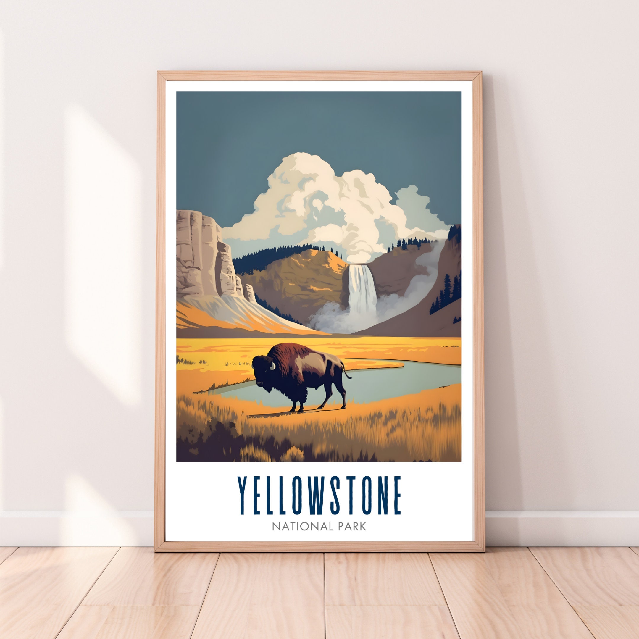 Set of 9 National Park Posters, National Park Wall Art Set, USA ...
