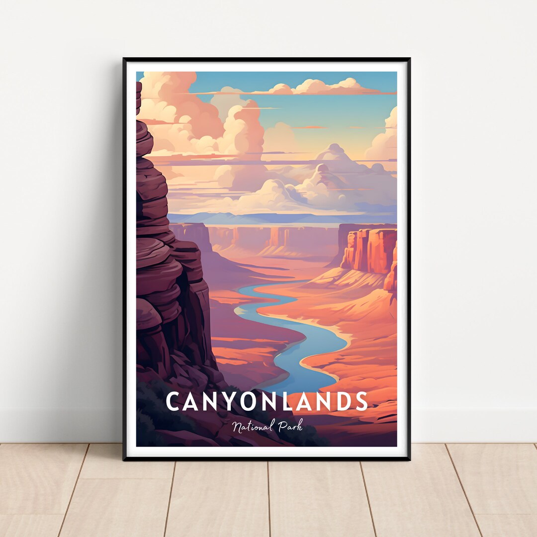 Canyonlands National Park Travel Poster, Canyonlands National Park ...
