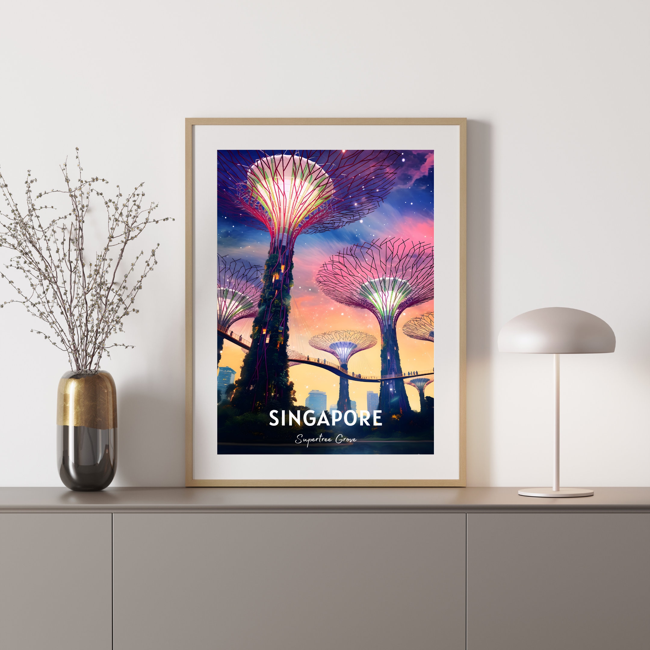 Singapore Travel Poster, Singapore Wall Art, Singapore Print, Digital ...