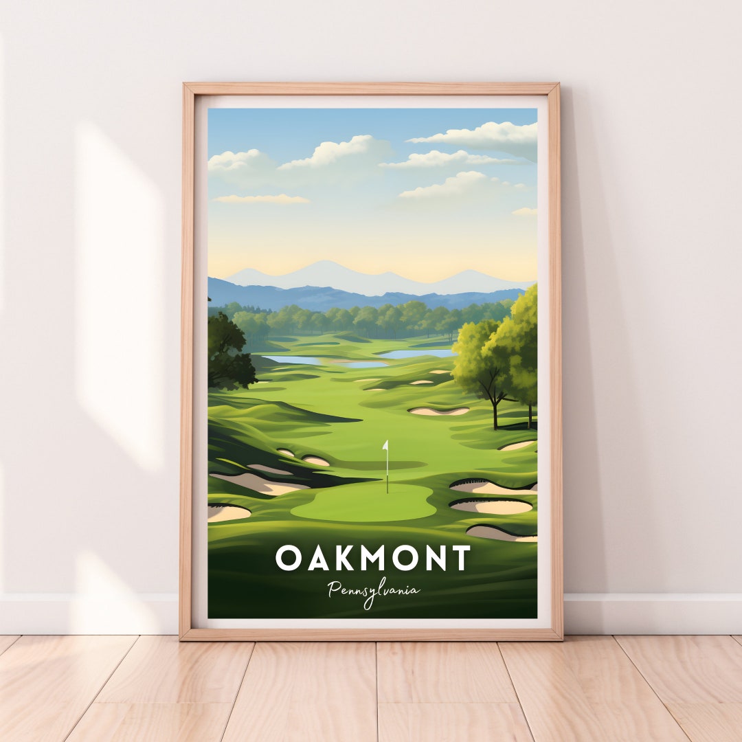Oakmont Poster, Oakmont Resort Golf Course, Oakmont Print, Golf Course ...