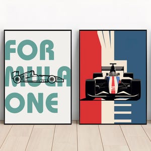 F1 Gallery Wall Set of 12, Formula 1 Wall Art, F1 Poster, F1 Print, F1 ...