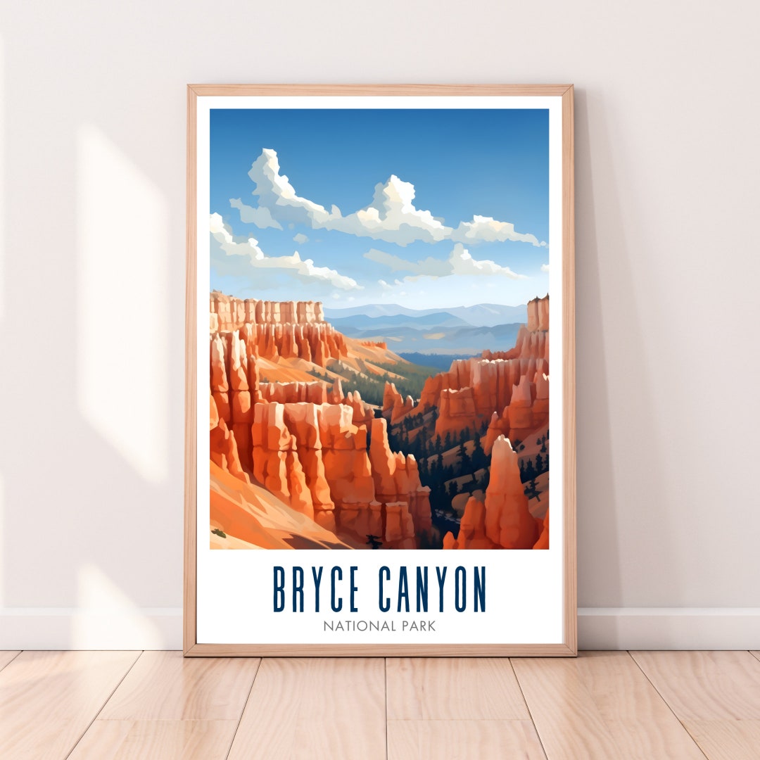 Bryce Canyon National Park Poster, Bryce Canyon National Park Print ...